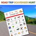 Family Vacation Scavenger Hunt, Kids Road Trip Games Printable, Family ...