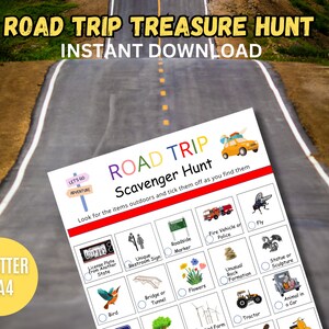 Family Vacation Scavenger Hunt, Kids Road Trip Games Printable, Family ...