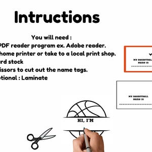 What's Your Basketball Name Game NAME TAGS + Sign, Basketball Birthday ...