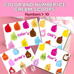 Ice Cream Counting Activity, Printable Game for Toddlers and ...
