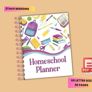 Printable Homeschool Planner, Homeschooler Mom Organizer Binder ...