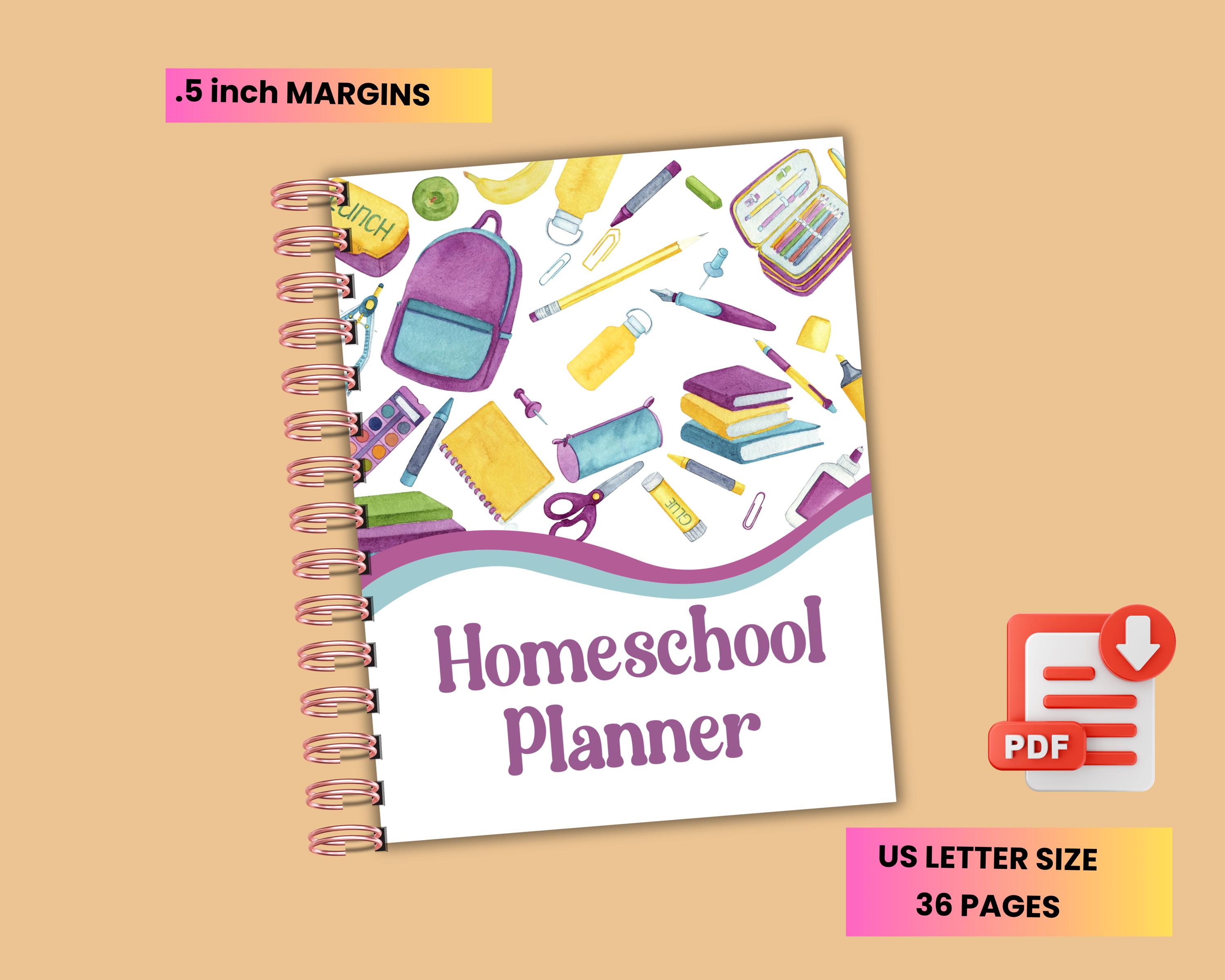 Printable Homeschool Planner, Homeschooler Mom Organizer Binder ...