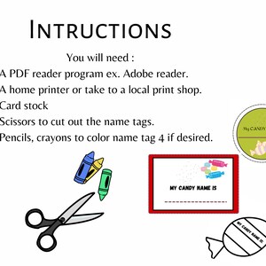 What's Your Candy Name Game With NAME TAGS + SIGN, Birthday, Classroom ...
