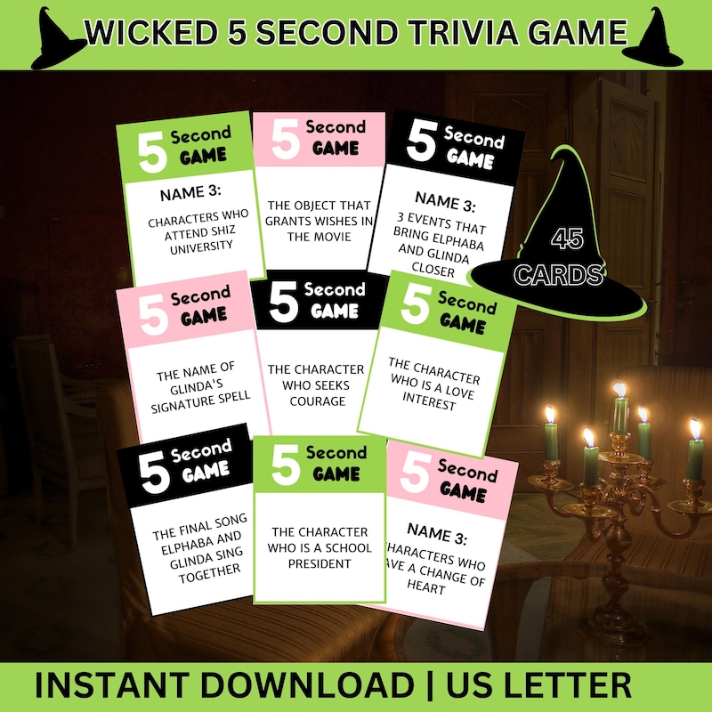Wicked Movie Witch Game - Etsy Canada