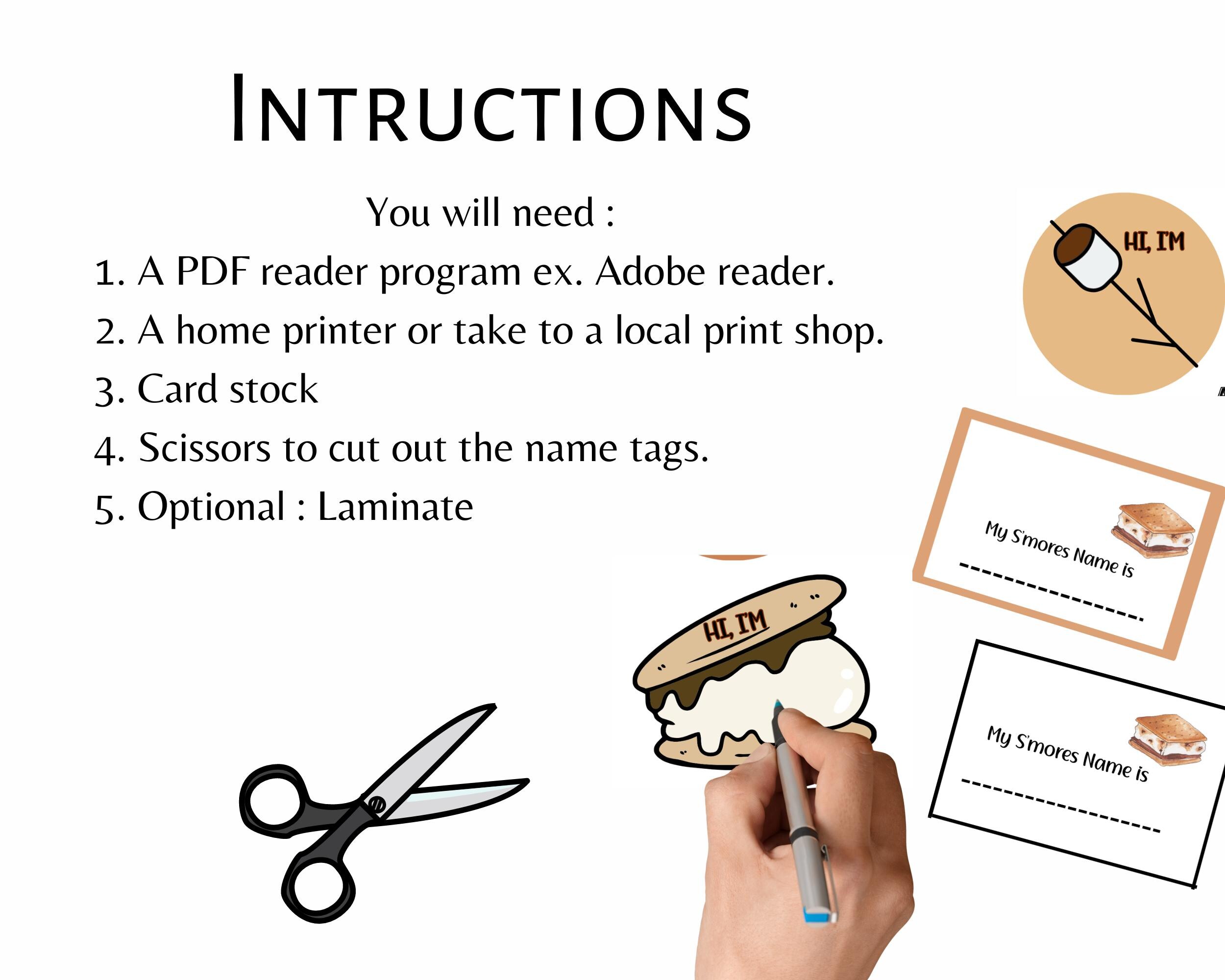 What's Your S'mores Name Game NAME TAGS + SIGN, Smores Bar ...