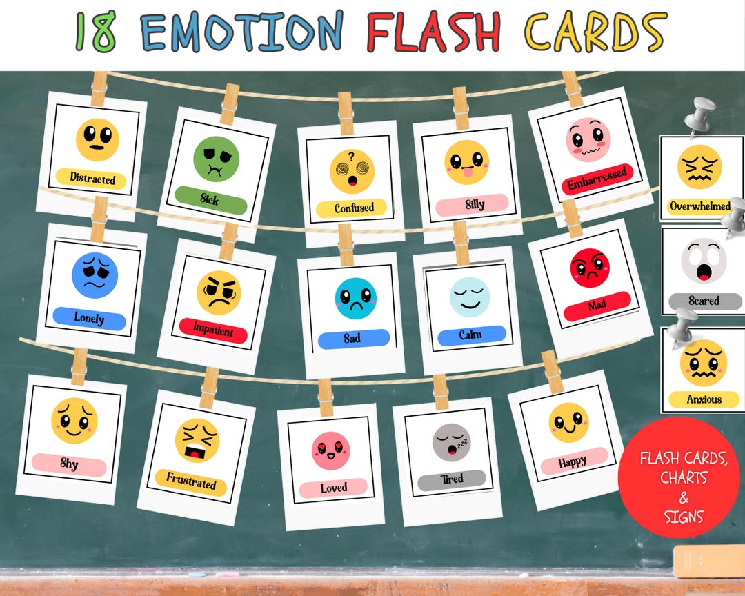 Emotion Flashcards, How Are You Feeling Poster, Feelings Chart ...