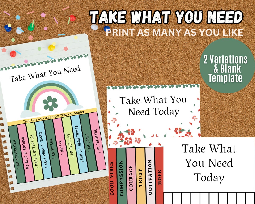 Take What You Need Wellness, Self Awareness, Self-love, Growth Mindset ...