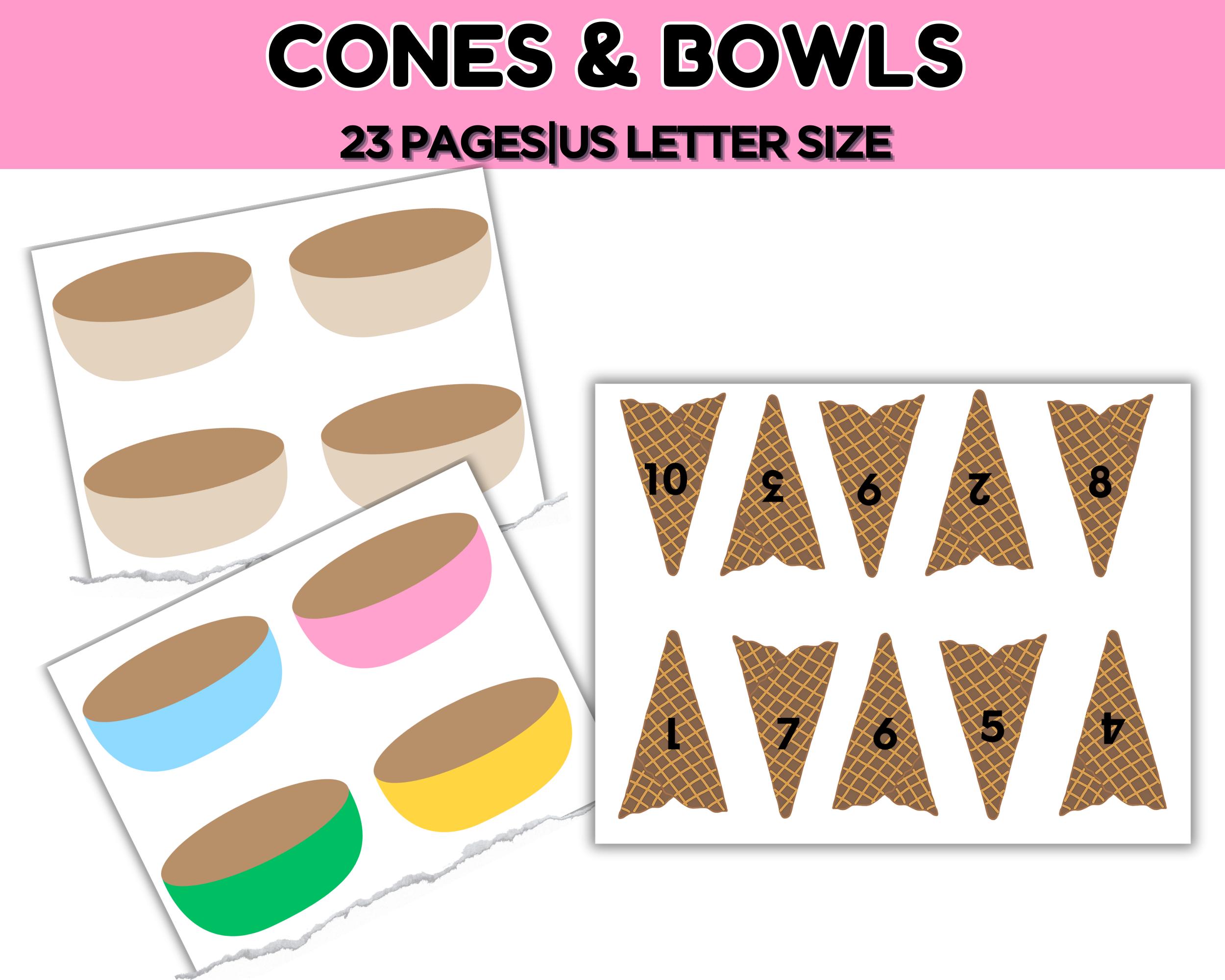 Ice Cream Counting Activity, Printable Game for Toddlers and ...