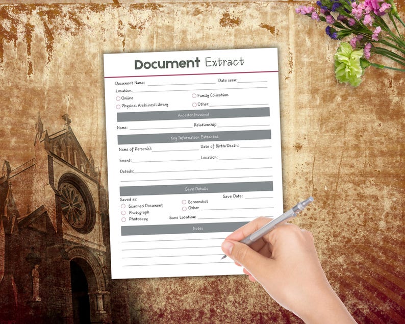 Genealogy Research Binder Printable, Family Tree Organizer, Ancestry ...