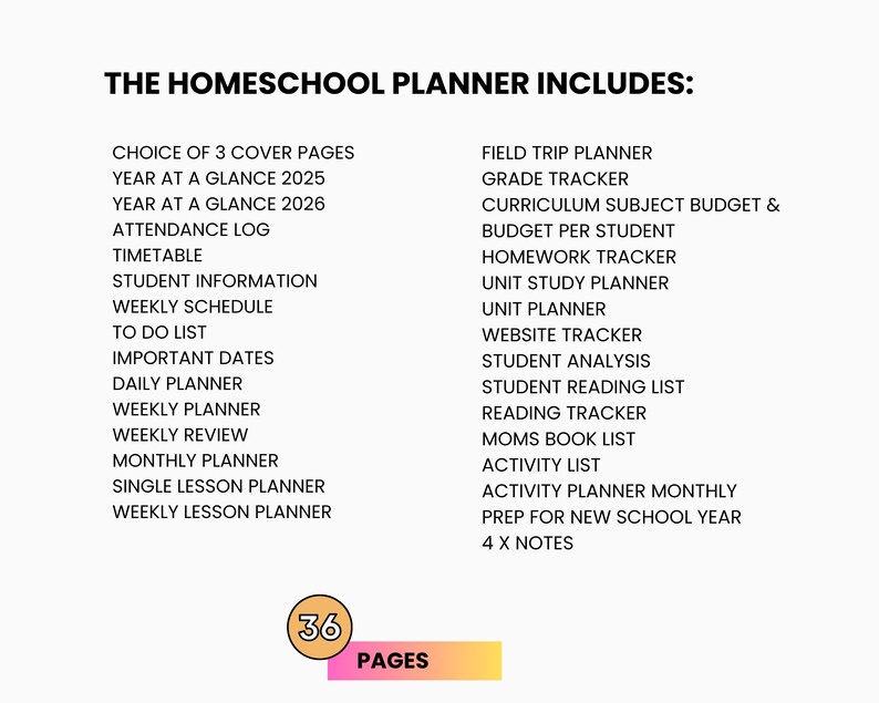 Printable Homeschool Planner, Homeschooler Mom Organizer Binder ...