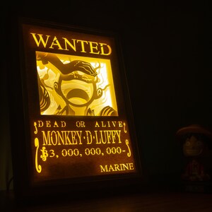 Luffy Gear 5 Shadow Box SVG Template Sun God Nika Lightbox - Etsy 日本