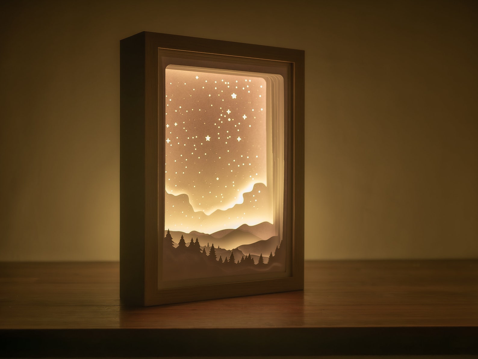 Night Sky Shadow Box Template: Layered Paper Cut SVG (digital Download ...