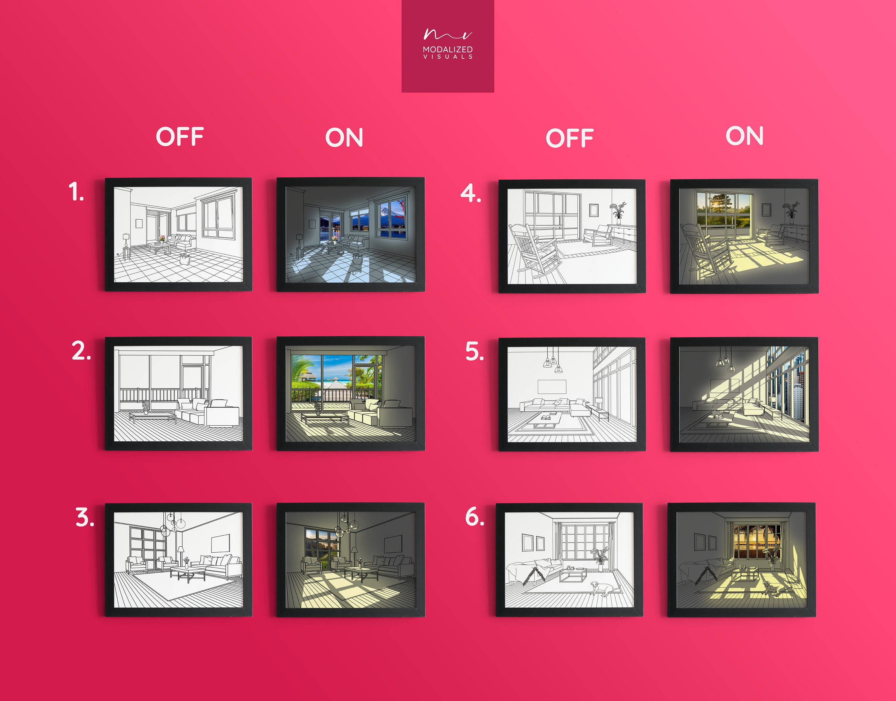 6 Printable LED Shadow Painting Template: Create Your Own - Etsy Canada