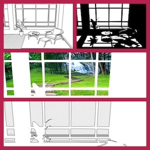 Printable LED Shadow Painting Template: Create Your Own Light Art - Etsy