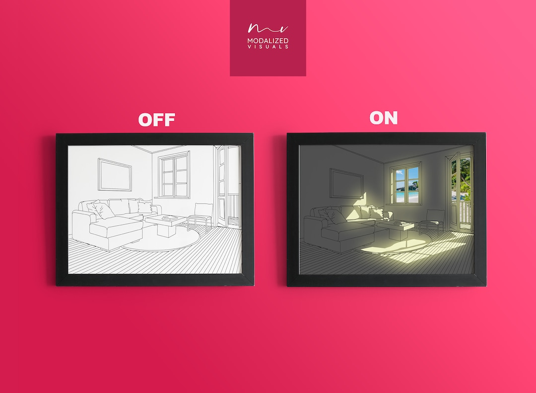 Instant Digital Download: LED Shadow Painting Template for DIY Art - Etsy