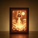 3D Spaceship Lightbox SVG, Rocket Launching Shadowbox Template, Space ...