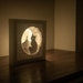 3D Cat Paper Cut Lightbox Template, Horrifying Cat Shadow Box SVG ...