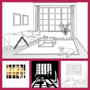 Instant Digital Download: LED Shadow Painting Template for DIY Art - Etsy