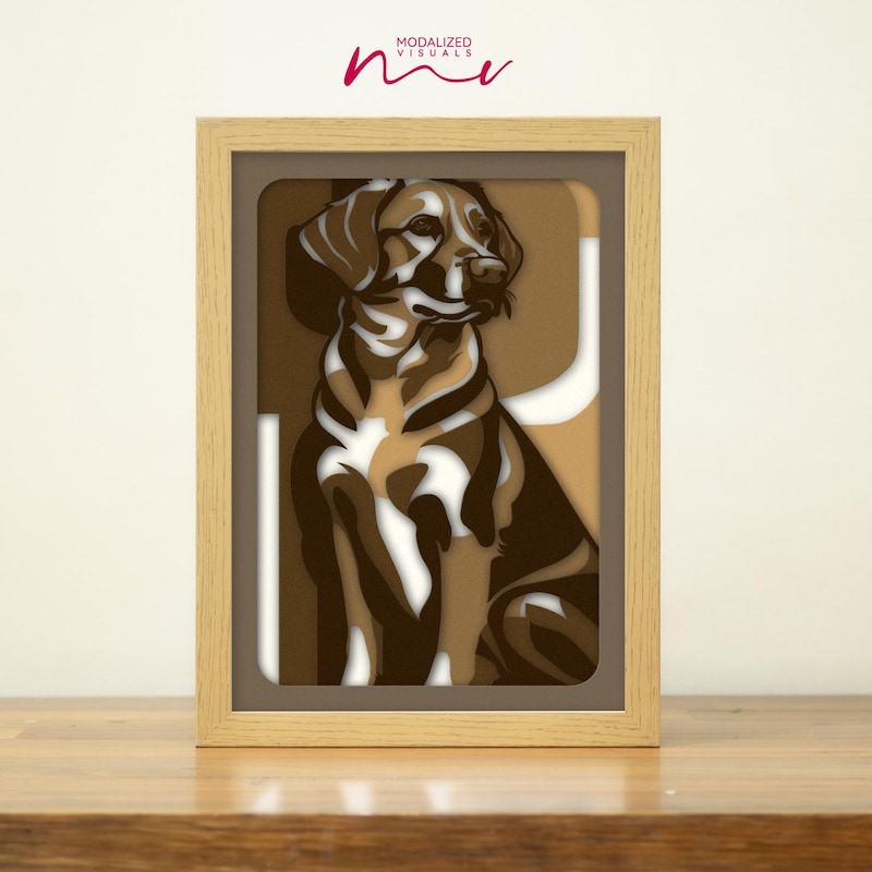 Dog Memory Shadow Box Svg - Etsy