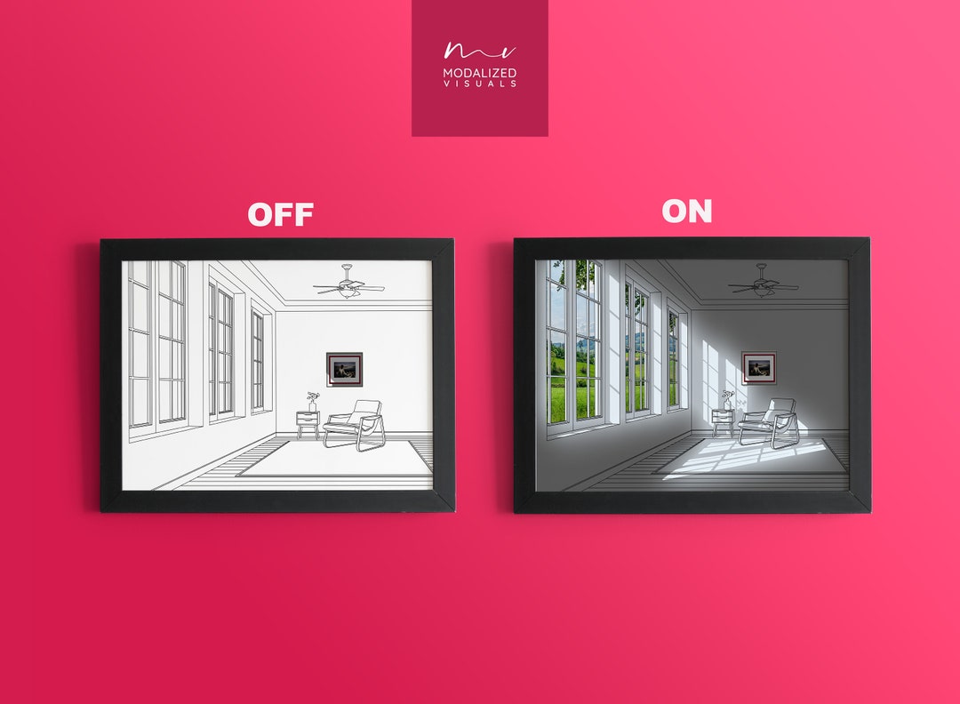 Printable LED Box Artwork: DIY Light Painting Template Download - Etsy