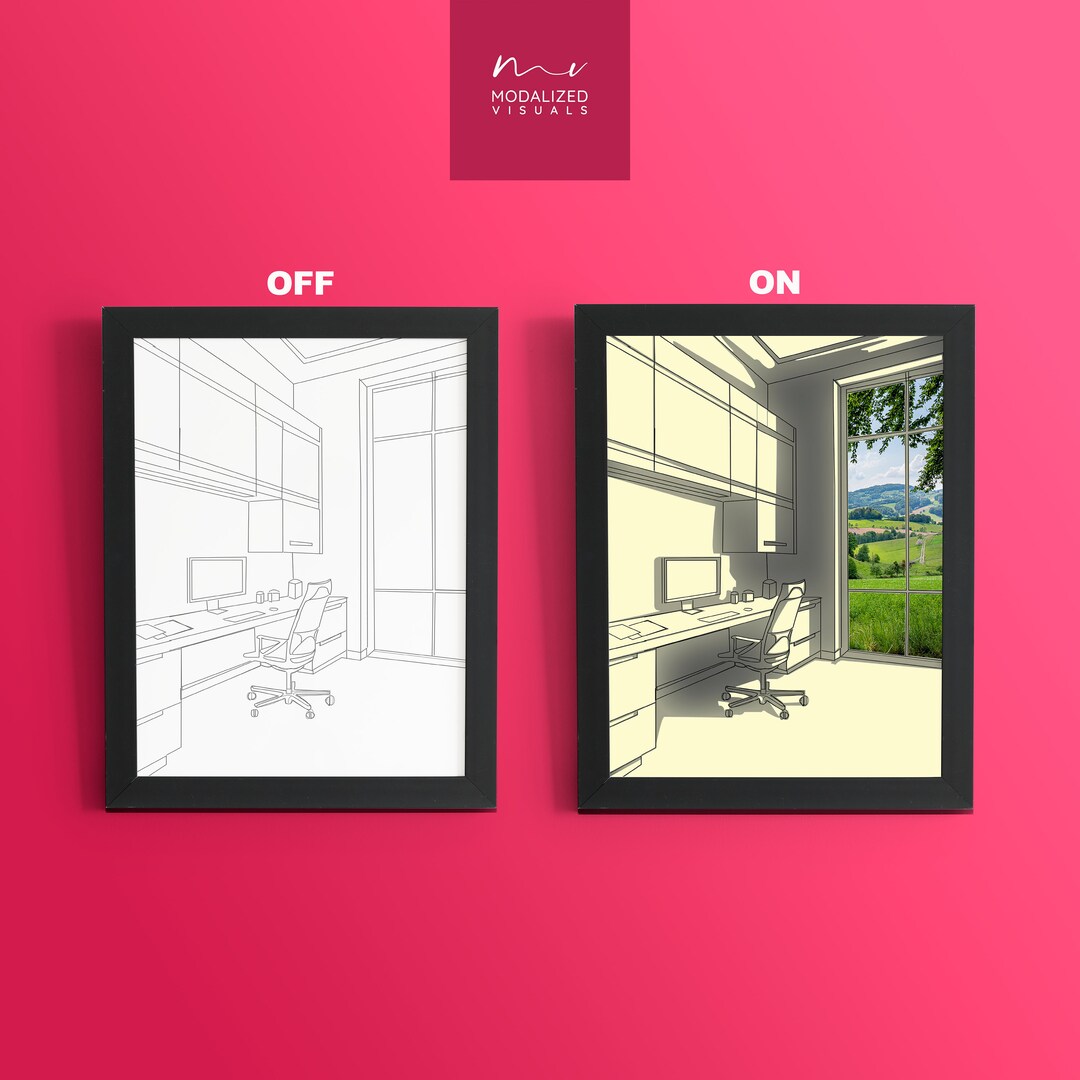 Printable Light Box Light Painting Template Instant Download - Etsy