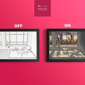 Printable LED Shadow Painting Template: Create Your Own Light Art - Etsy