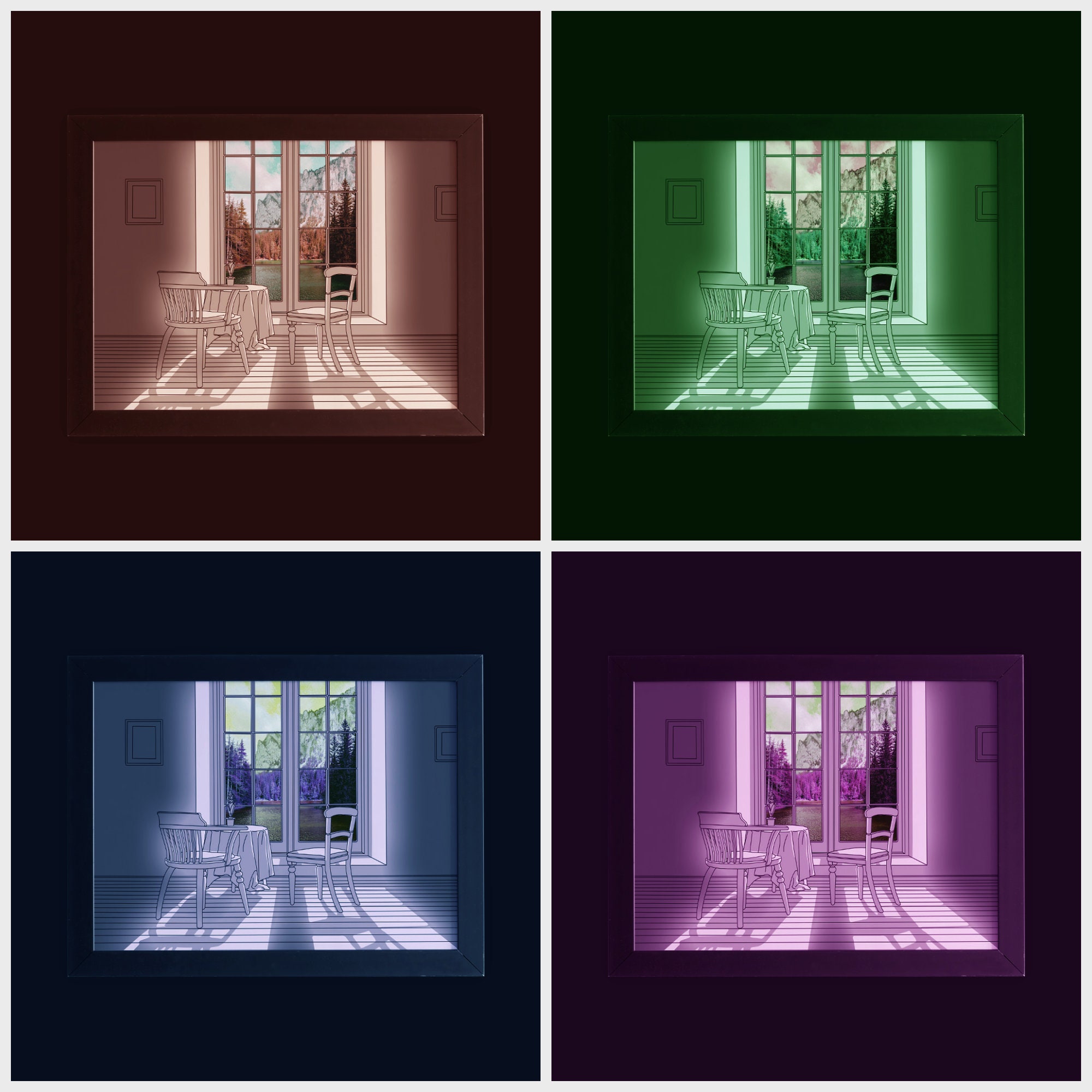 Printable LED Shadow Painting Digital File Download DIY Light Painting ...