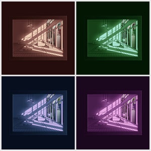 DIY Shadow Box Template: Light Painting Template Download - Etsy