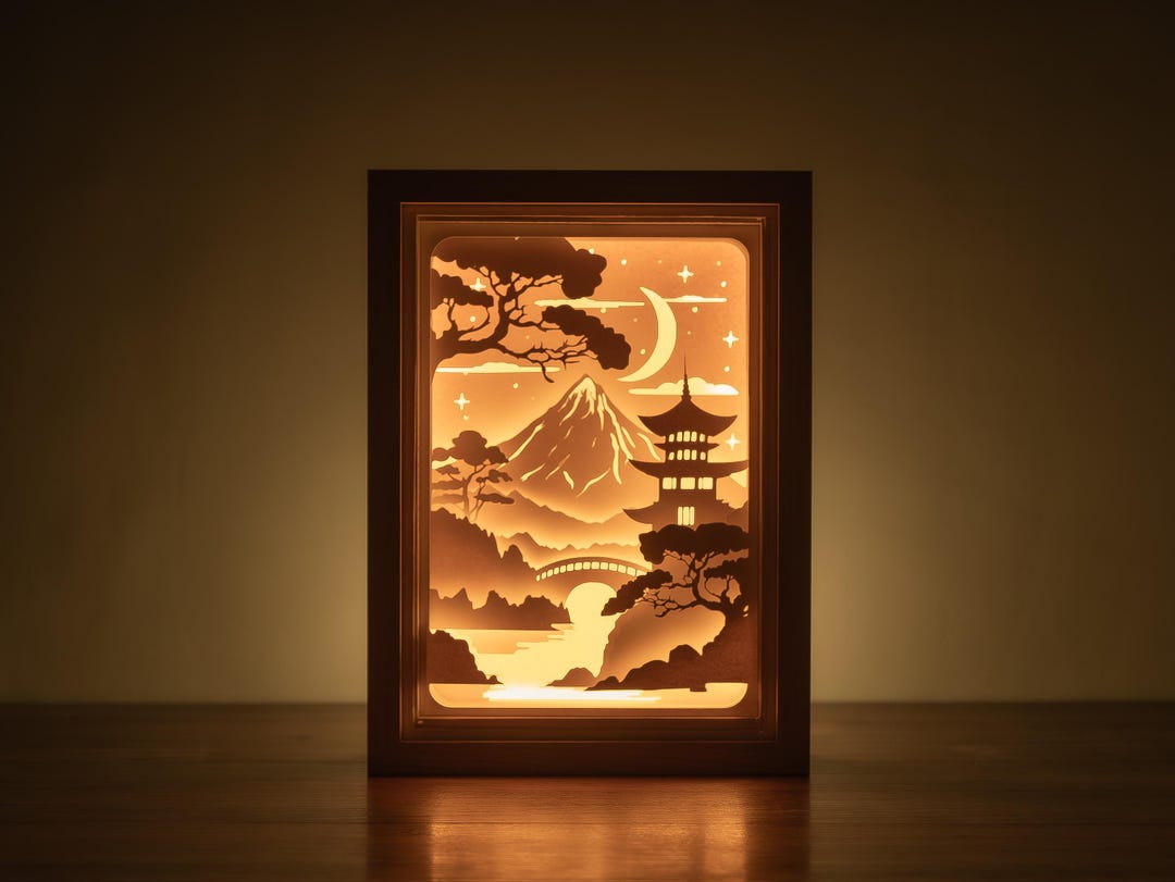 3D Temple Paper Cut SVG Files, Chapel Lightbox Template, Mosque ...