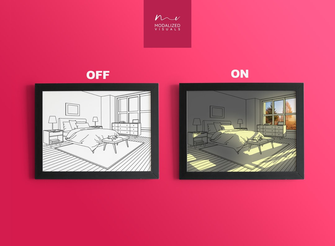 Digital Shadow Box Template Artwork: Light Painting Template Paper Cut ...