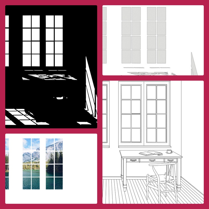 Printable LED Shadow Painting Digital File Download DIY - Etsy México