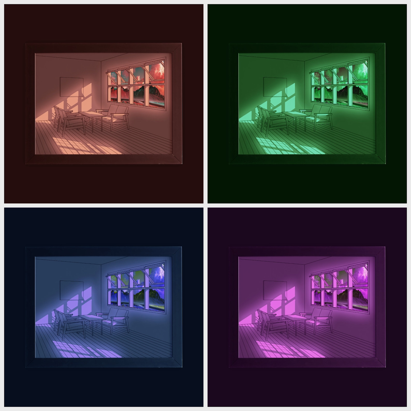 Printable LED Box Artwork: DIY Light Painting Template Download ...