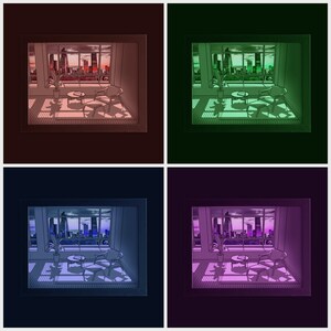 Printable LED Shadow Painting Template: Create Your Own Light Art - Etsy