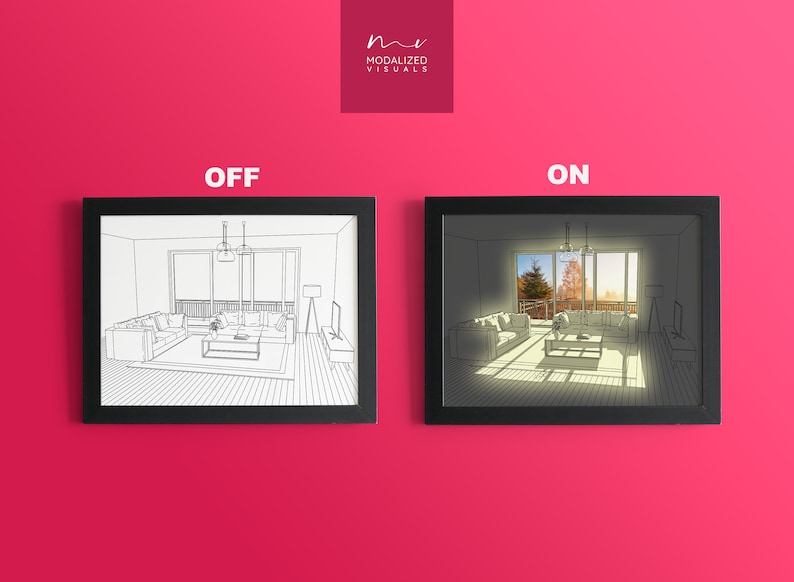 Printable LED Box Artwork: DIY Light Painting Template Download - Etsy