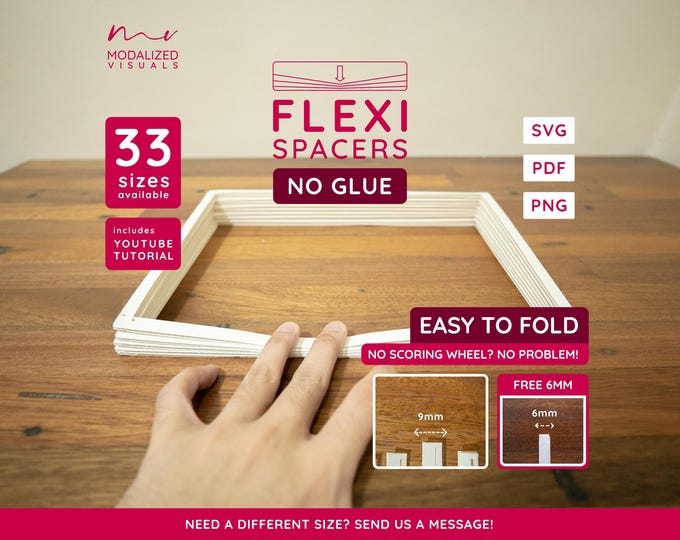 Flexi-spacers Template From Cardstock for a Layered Artwork Shadow Box. Possible to Use With a ...