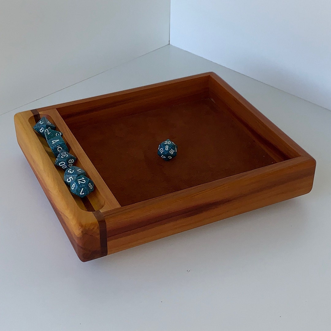 HANDMADE Peroba Rosa With Pau Rose Accent Dice Tray, Dungeons & Dragons ...