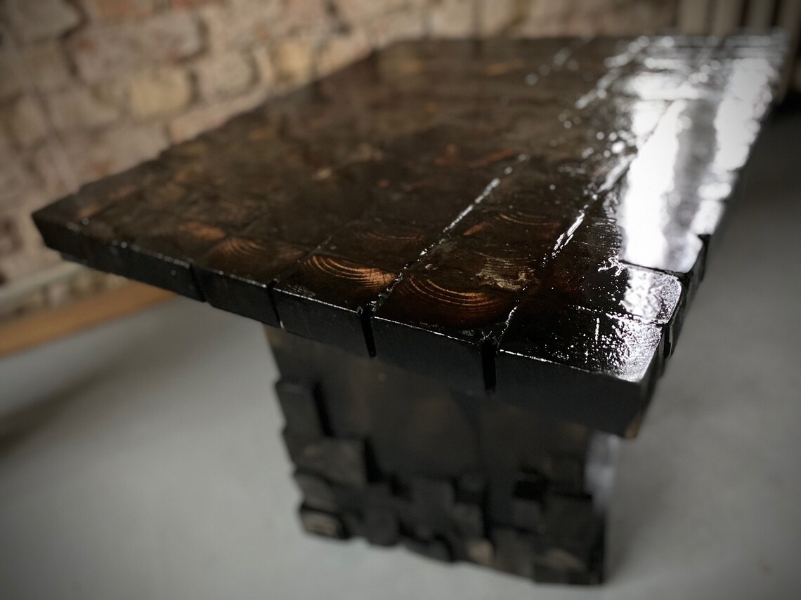 Handmade Wooden Cube Coffee Table in the creation of which was | Etsy