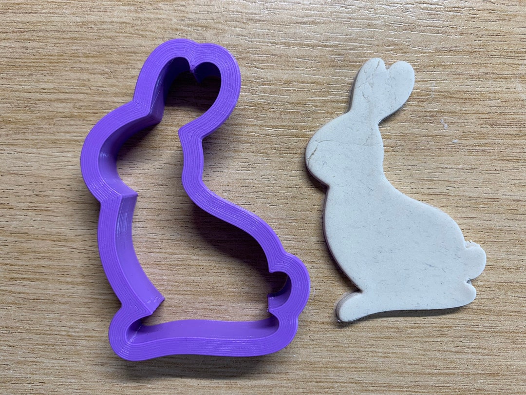 Easter Bunny Rabbit Shaped Polymer Clay Cutters - 10 Size - Etsy