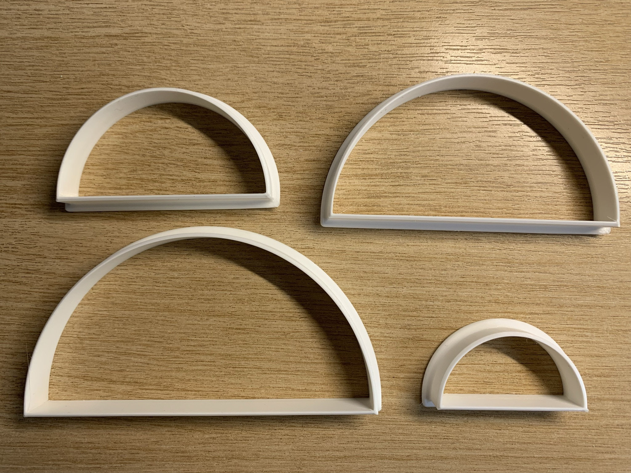 Semi Circle Cookie Cutters 4 Sizes Lemon Slice Half Moon - Etsy UK