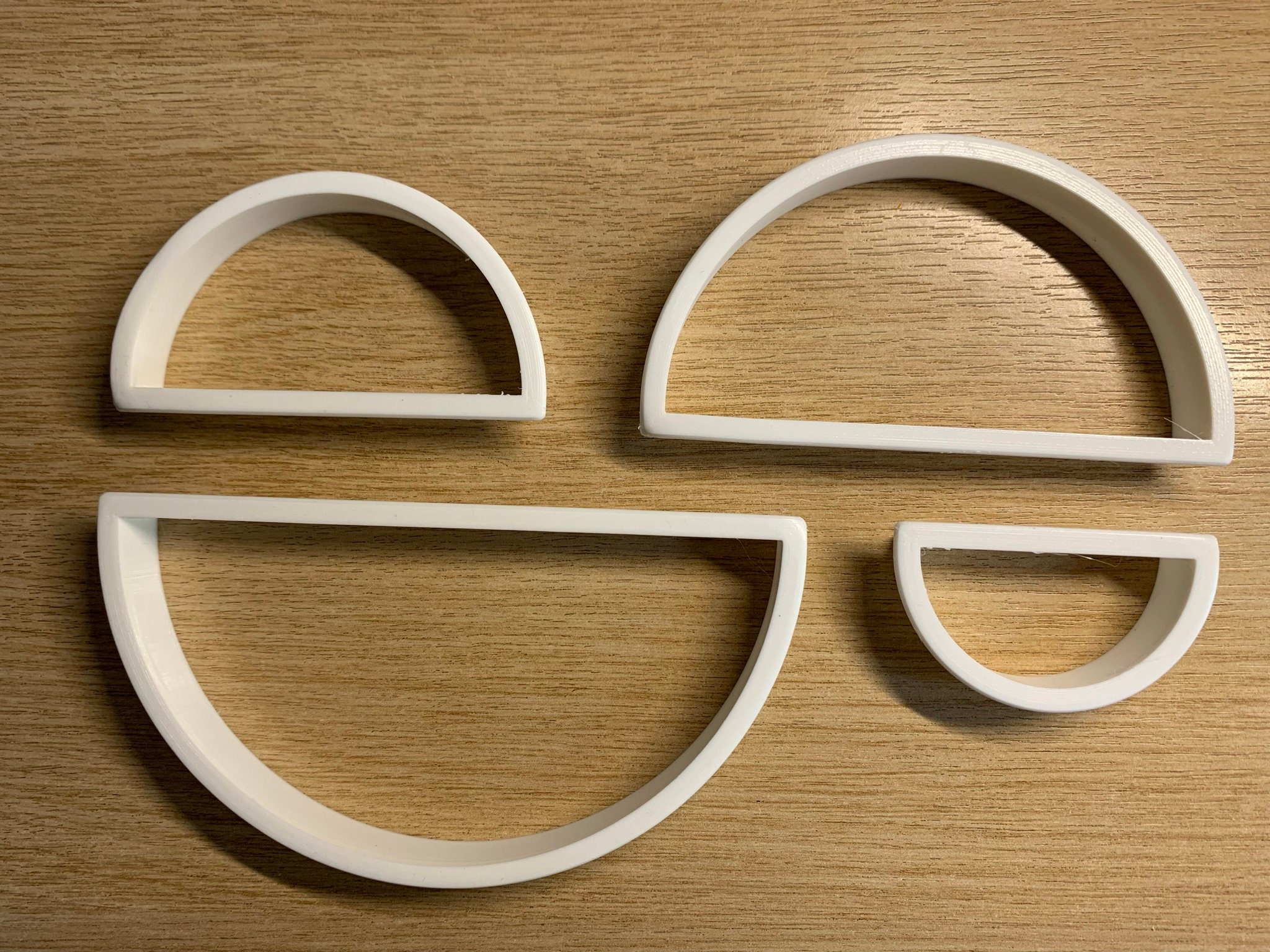 Semi Circle Cookie Cutters 4 Sizes Lemon Slice Half Moon - Etsy UK