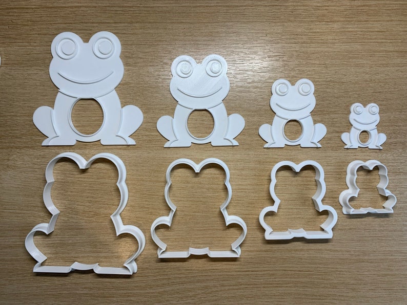 Frog Shaped Cookie Cutters With Stamps - 4 Sizes - Etsy