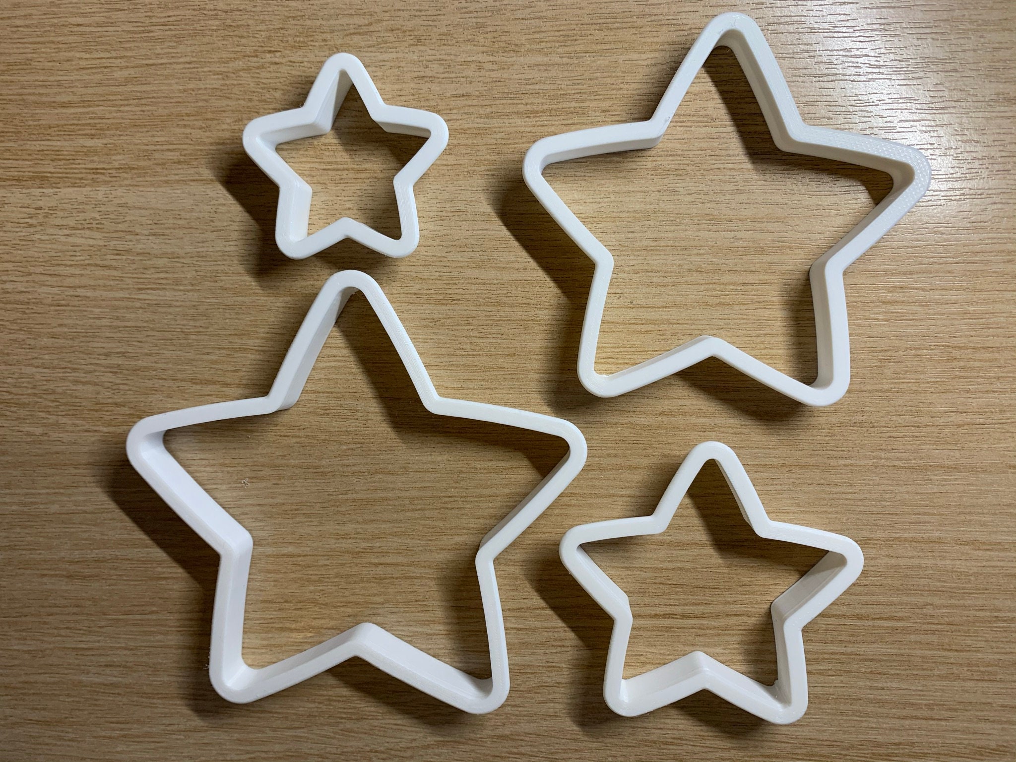 Star Cookie Cutters With Curved Side - 4 Sizes - Etsy