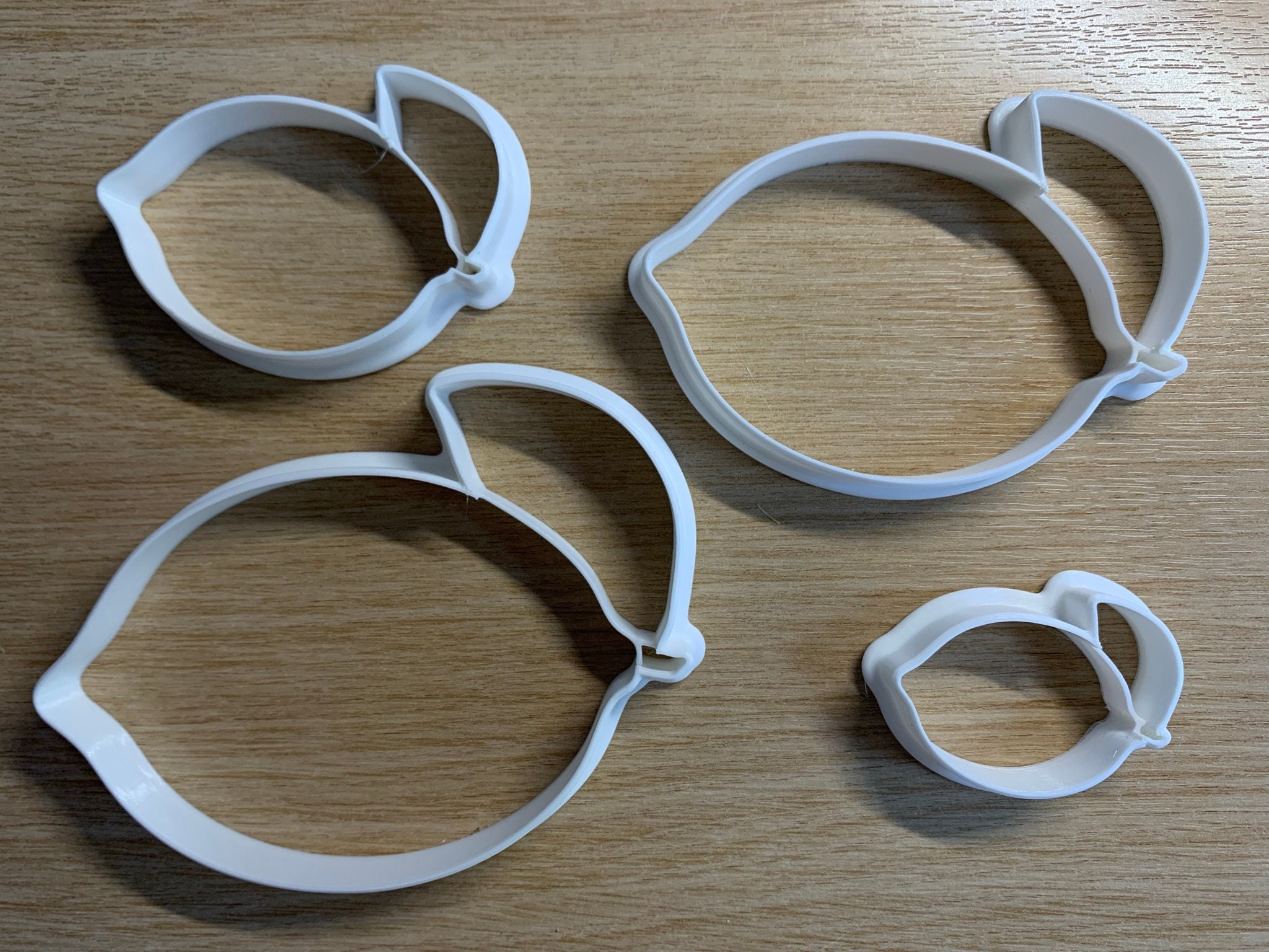 Lemon With Leaf Shaped Cookie Cutters - 4 Sizes - Embosser - Etsy UK