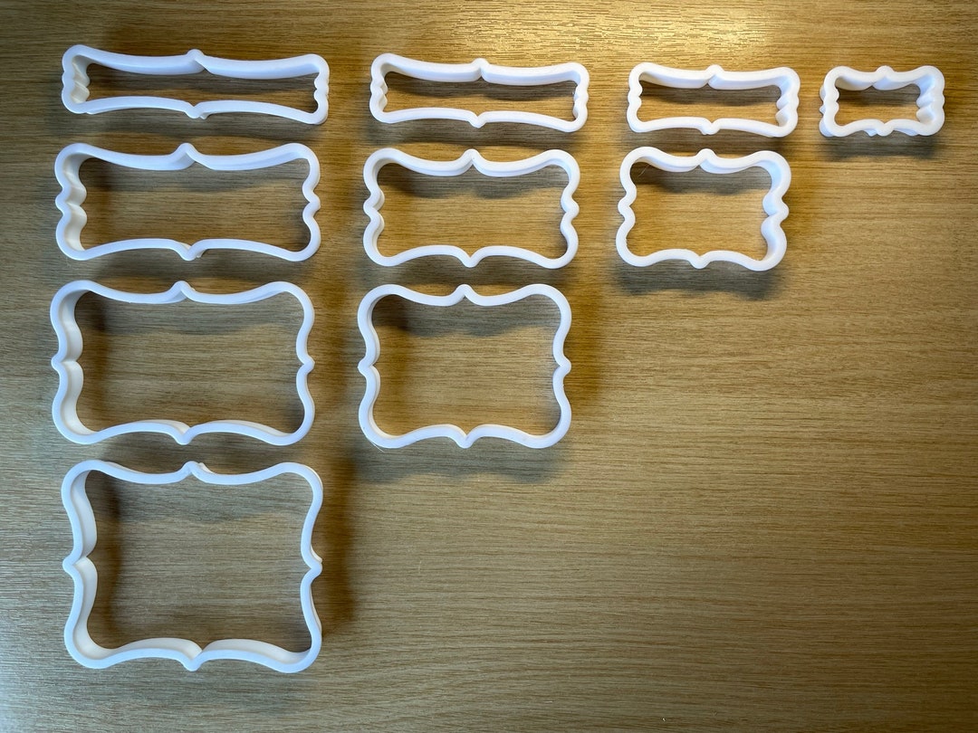 Plaque Shaped Cookie Cutters - 10 Sizes - Etsy