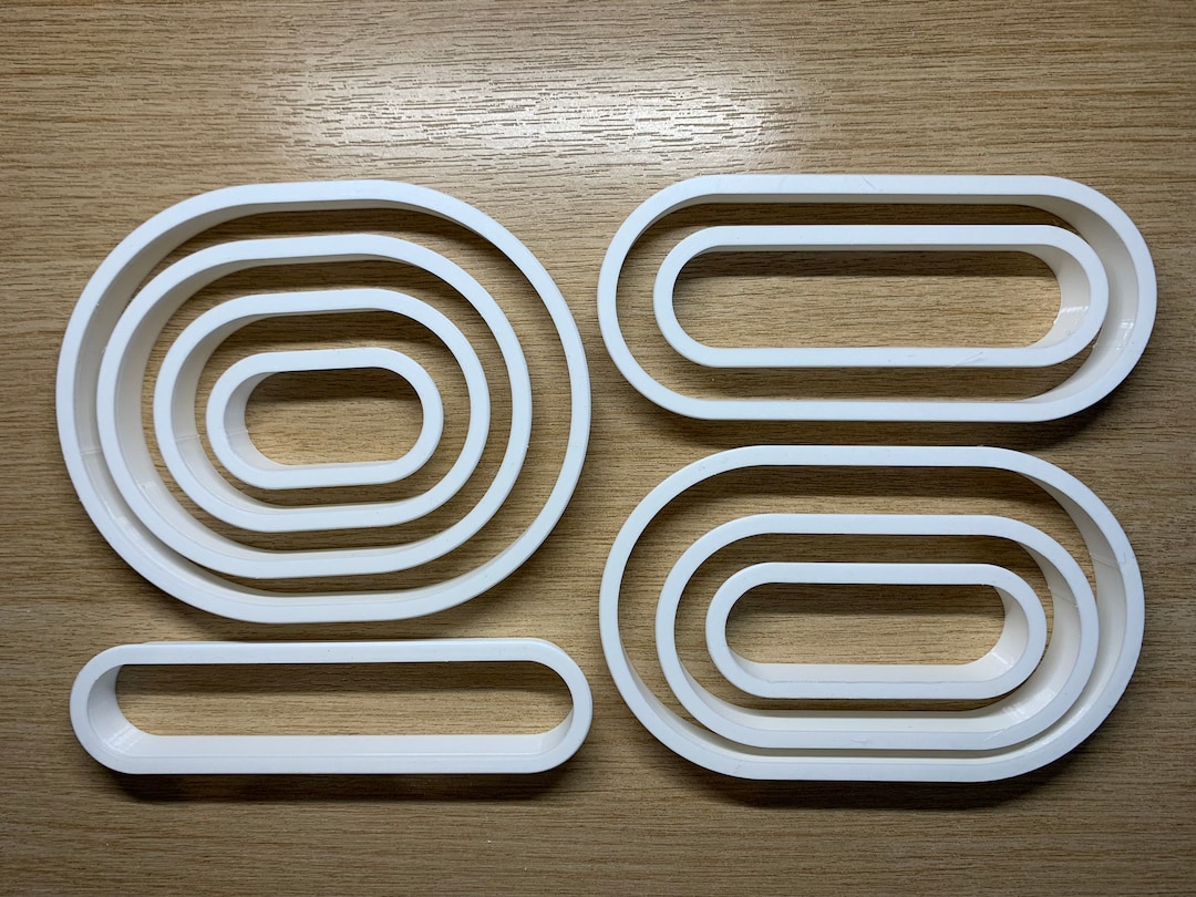 Round Rectangular Stadium Shaped Cookie Cutters - 10 Sizes - Etsy