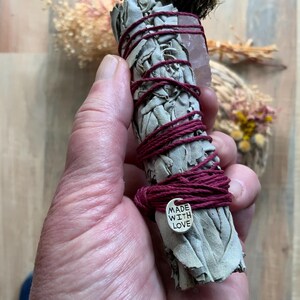 Beltane Spring Celebratory Smudge Stick | White Sage Smudge With ...