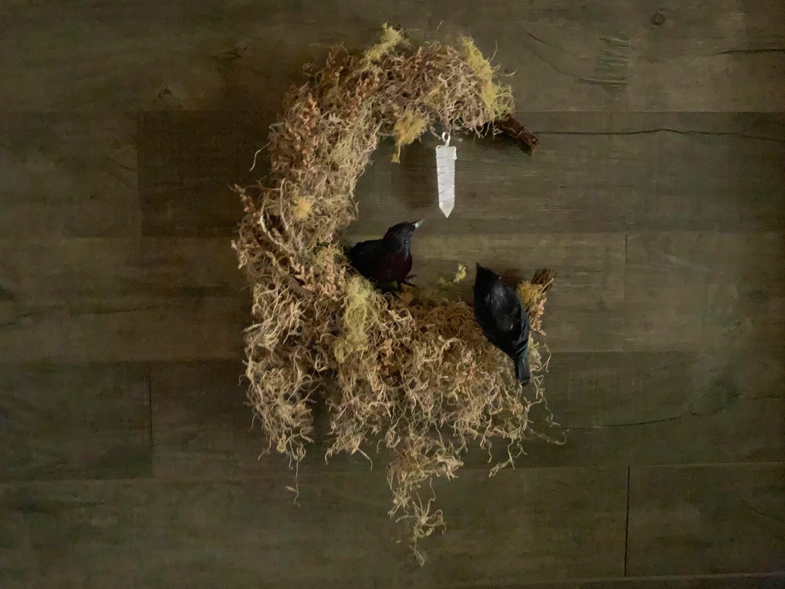 Enchanted Forest Wreath | Crescent Moon Grapevine Wreath With Curious ...