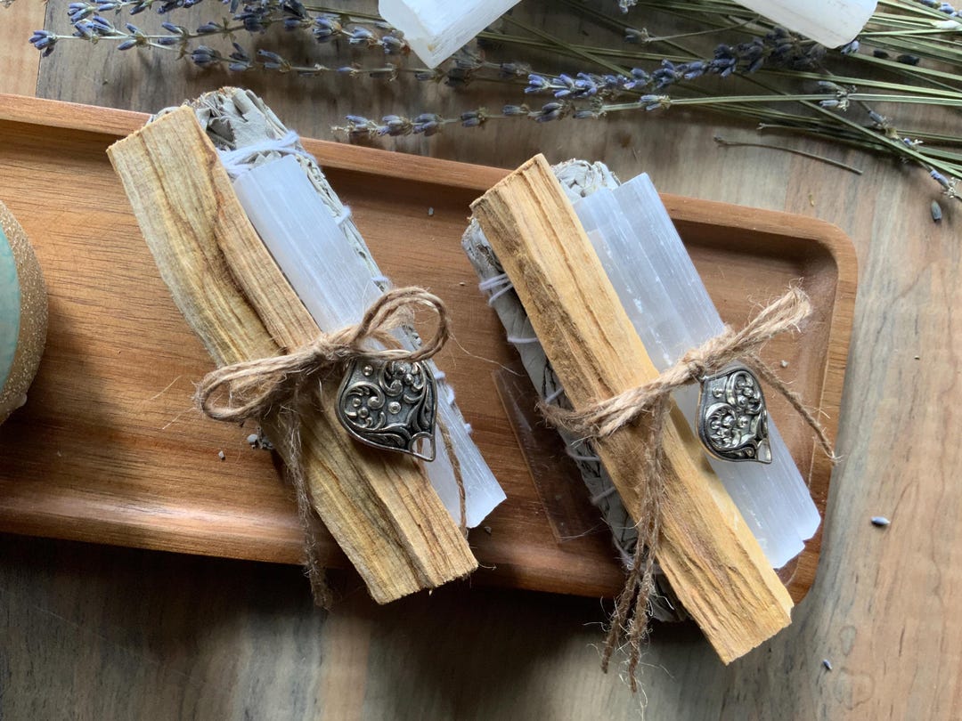 Palo Santo Smudge Bundle | White Sage Kit | Spiritual Cleansing | Palo ...