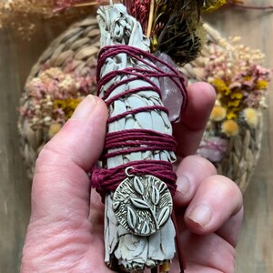 Beltane Spring Celebratory Smudge Stick | White Sage Smudge With ...