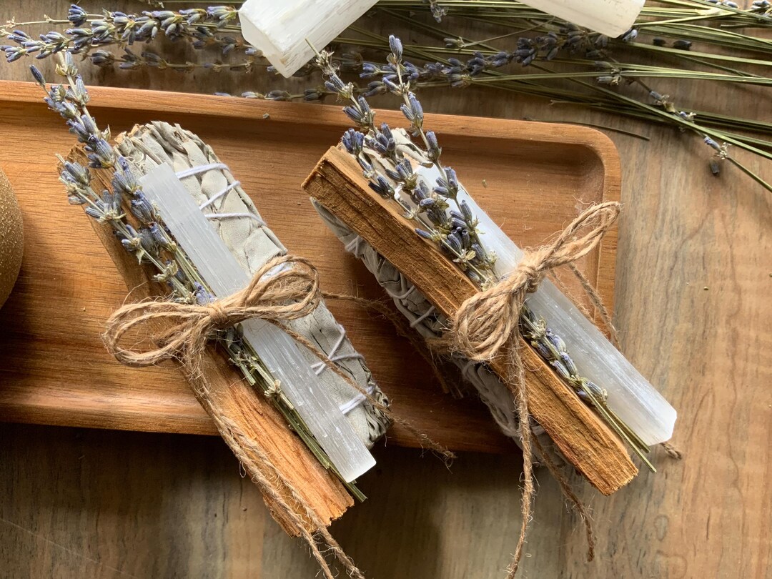 Palo Santo Smudge Bundle | White Sage Kit | Spiritual Cleansing | Palo ...